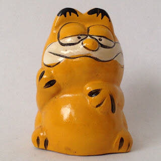 6 Different Garfield ceramic pencil sharpeners