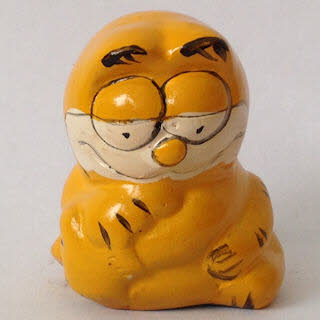 6 Different Garfield ceramic pencil sharpeners
